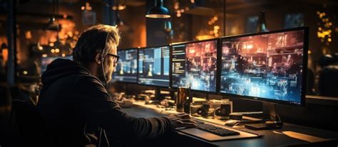Premium Ai Image Software Development Concept Coding Programmer