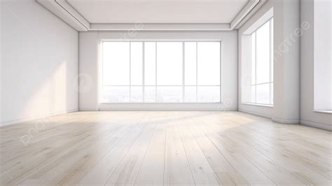 빈 화이트 룸의 미니멀한 나무 바닥 인테리어 디자인 3d 렌더링 3d 방 벽과 바닥 빈 집 배경 일러스트 및 사진 무료