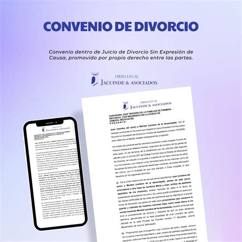Convenio De Divorcio Jacuinde Y Asociados