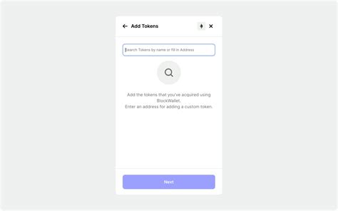 Add Custom Tokens Blockwallet