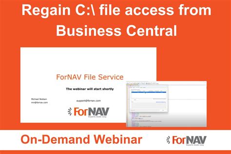 Fornav On Linkedin Fornavwebinar Bcfileaccess Msdyn365bc