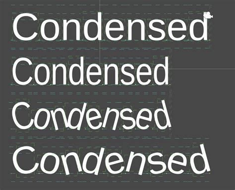 Inconsistent Spacing Between Characters When Scaling Width Unity