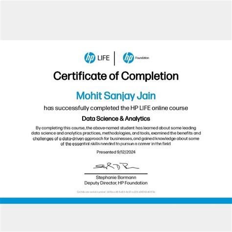 Datascience Analytics Hp Life Professionaldevelopment Managementprojects Mohit Jain 12