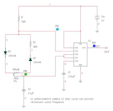 PWM Con Timer Multisim Live