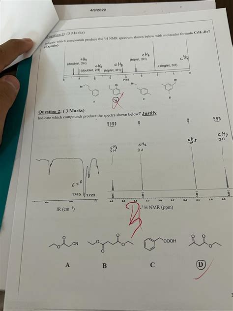 Solved Luestion 1 3 Marks Indicate Explais Question 2