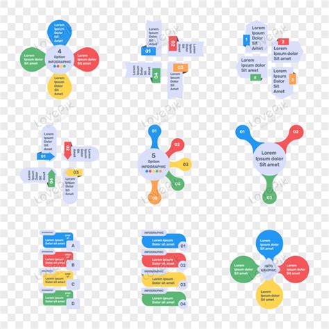 옵션 다이어그램 플랫 아이콘 벡터 팩 Png 일러스트 무료 다운로드 Lovepik