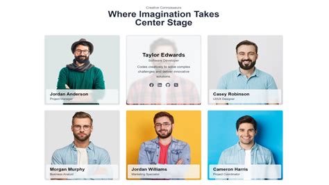 Teamwizard Tailwind Css Creative Team Showcase Html Template By Mktemplatewizard