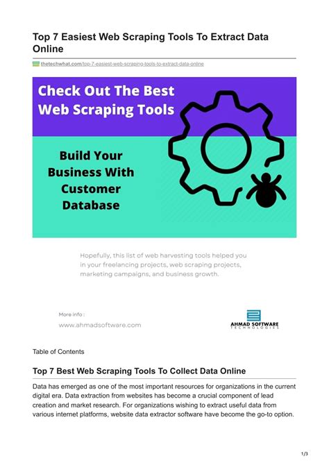 Ppt Top 7 Easiest Web Scraping Tools To Extract Data Online Powerpoint Presentation Id12162144