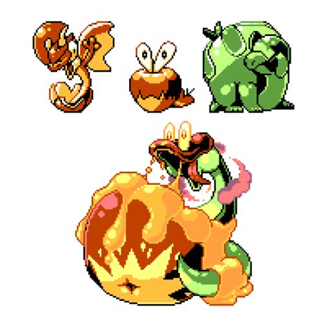 Applin Appletun Flapple And Gigantamax Flapple Appletun Pokemon And