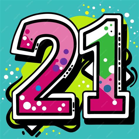 A Drawing Of A Number 2 And A Green Background With Bubbles And Bubbles Premium Ai Generated