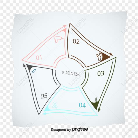Floating Pentagon Chart Template Set Mock Food Setting Icon Png