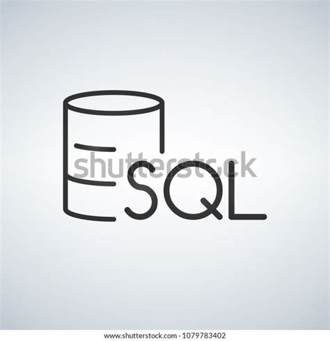 Linear Database Server Isolated Flat Web Stock Vector Royalty Free