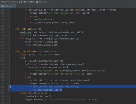 Bug问题，安卓设备安装uiautomator相关apk出错，是代码问题 · Issue 93 · Openatxatxserver2