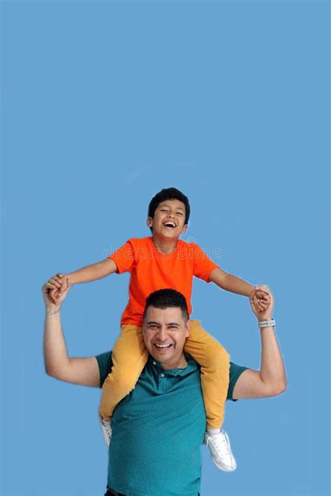 Single Divorced Dad With His Dark Skinned Latino Son Spend Quality Time Play And Have Fun To