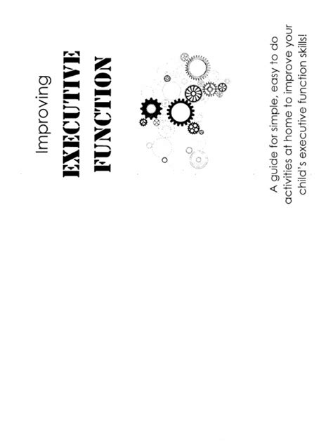 Executive Function Activities For At Home Booklet Pdf