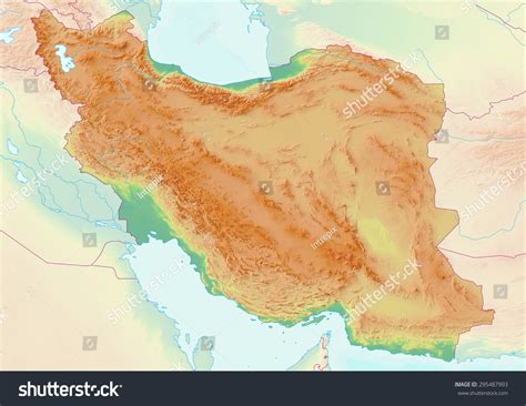 Iran Relief Map