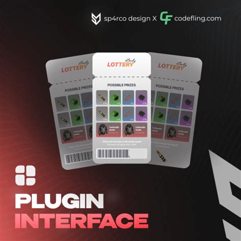 Beautiful UI Lottery Plugin Interface Figma Graphics Codefling
