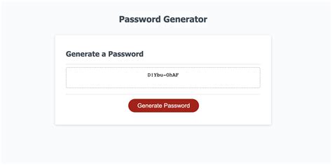 github rameenq password generator