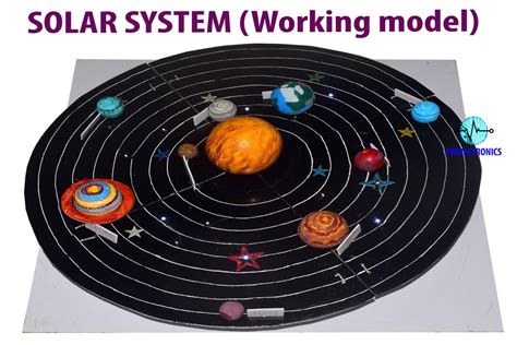 Projectronics Black Solar System Working Model School Students At
