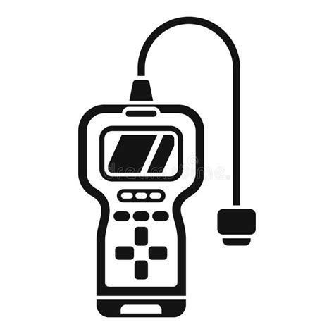 Car Diagnostic Tool Showing Engine Trouble Code Icon Stock Illustration