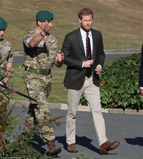 Prince Harry Meets Royal Marine Recruits As Their Captain General