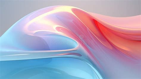 Abstract Futuristic Wave Design Wallpaper Background Ai Stock