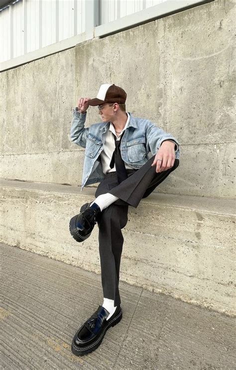 Lug Sole Loafers Outfit Men Chunky Loafers Outfit Men Business Core