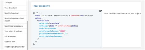 year dropdown demo broken on webpage · issue 2129 · hacker0x01 react datepicker · github
