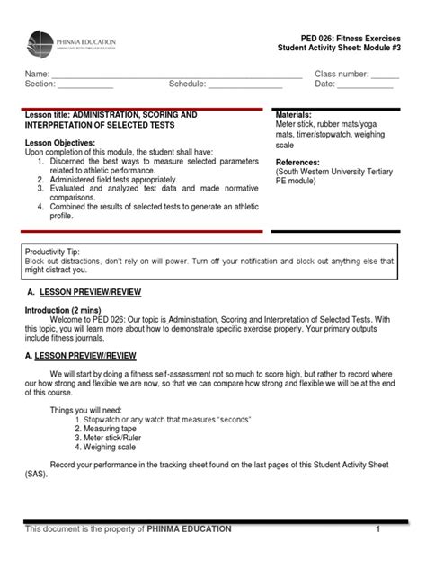 ped 026 sas lesson 3 pdf balance ability strength training