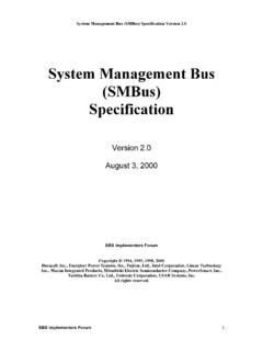System Management Bus System Management Bus Pdf PDF PRO