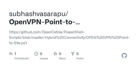Github Subhashvasarapu Openvpn Point To Site Ps Https Github Deancefola Powershell