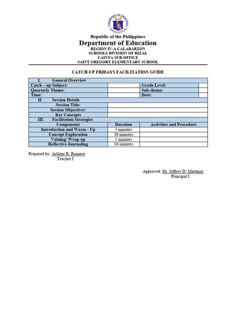 Catch Up Friday Dll Pdf