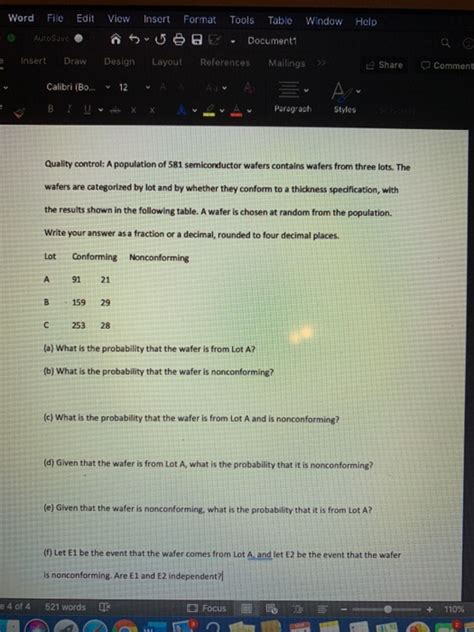 Solved Help Word File Edit View Insert Format Tools Tablo