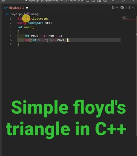 Print Floyds Triangle In C Program To Print Floyds Triangle