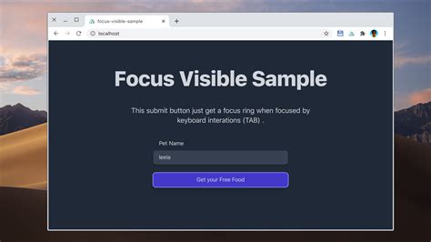 Github D G Focus Visible Sample A Quick Starter For Apply Focus Visible Selector In Your