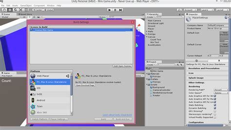 Unity Game Engine Cant Build A Pc Standalone Unity3d Stack Overflow