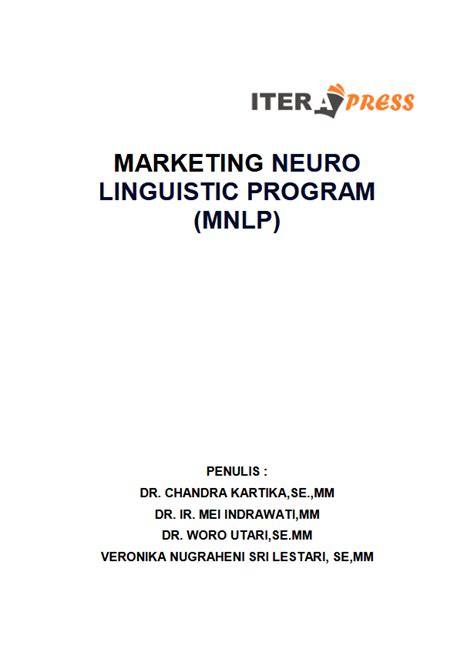 Marketing Neuro Linguistic Program Mnlp Itera Press