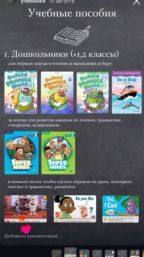 Пособия по английскому языку для дошкольников и младших школьников в 2025 г Планы уроков