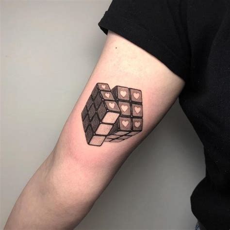 Rubik S Cube Tattoo A Colorful Expression Of Individuality