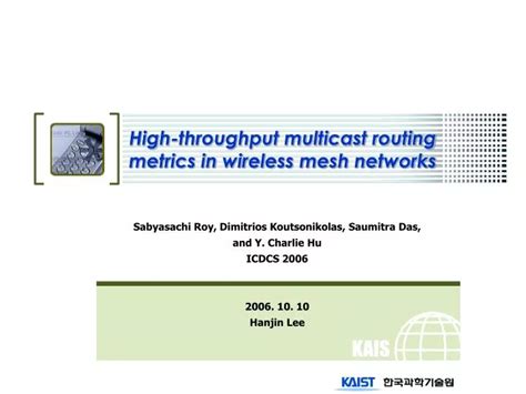 ppt high throughput multicast routing metrics in wireless mesh
