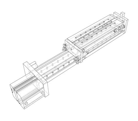 Objek Industri Abstrak Konsep Vektor Wireframe Elemen Wire Frame Vektor Bingkai Gambar Elemen