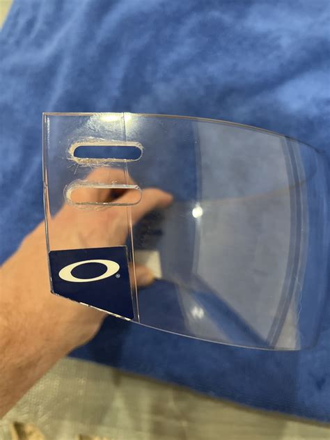Oakley Hockey Visor Pro Straight Navy Blue Decals Sidelineswap