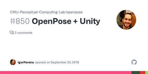 Openpose Unity · Issue 850 · Cmu Perceptual Computing Labopenpose