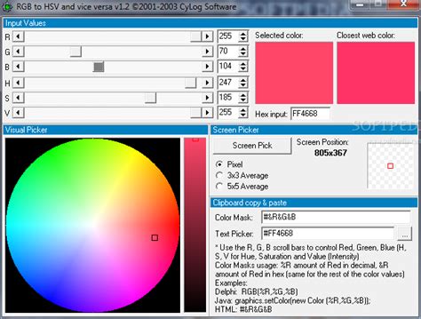Rgb To Hsv Download Softpedia