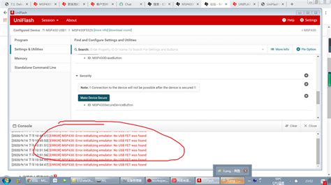 Msp430f5529 Debug 时报错no Usb Fet Was Found Msp 低功耗微控制器论坛 Msp 低功耗微控制器 E2e™ 设计支持