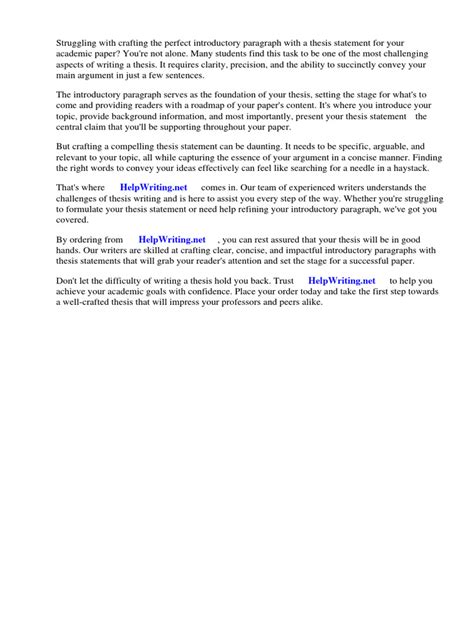 Examples Of Introductory Paragraph With Thesis Statement Pdf Examples Of Introductory Paragraph With Thesis Statement Pdf