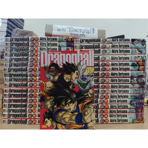 Dragonball หนังสือการ์ตูนดราก้อนบอล พิมพ์เก่าปกแดงหายาก เล่ม 1 34 ครบชุดจบ Dew 23933 Thaipick