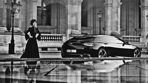 배경 화면 검은 단색화 개념 자동차 스포츠카 시트로엥 숫자 9 초차 검정색과 흰색 흑백 사진 육상 차량 자동차 디자인 자동차 제조 고급 차량