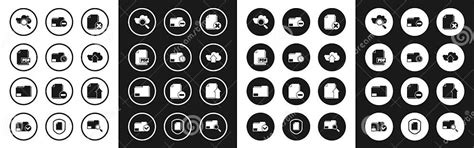 Set Delete File Document Document Folder With Clock Pdf Search Cloud Computing Cloud Upload