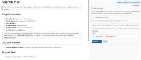 upgrade a java framework or third party dependency by using github